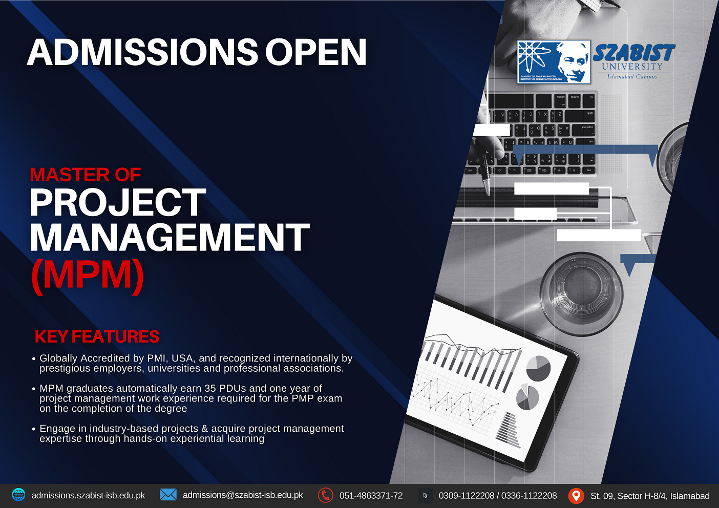 MPM | SZABIST Islamabad | Best University for MPM