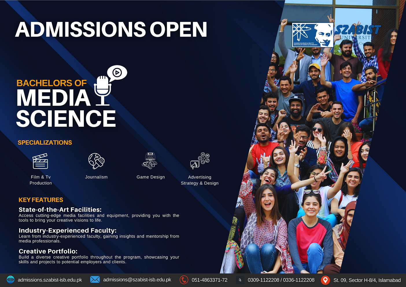 BS (Media Science) | SZABIST - Best University for Media Sciences