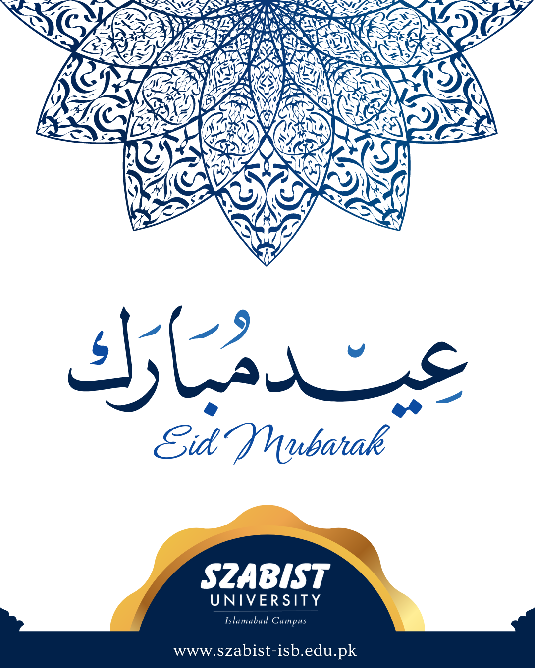 Eid Mubarak from SZABIST University Islamabad!