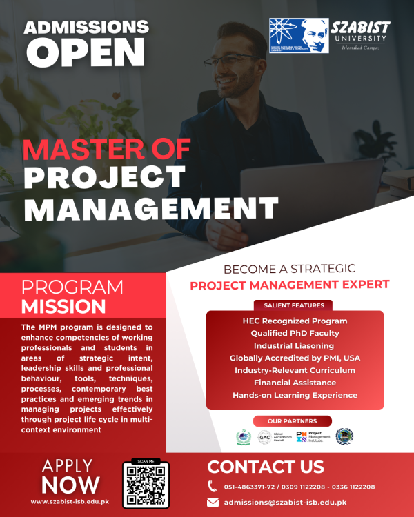 MPM | SZABIST University Islamabad | Best University for MPM