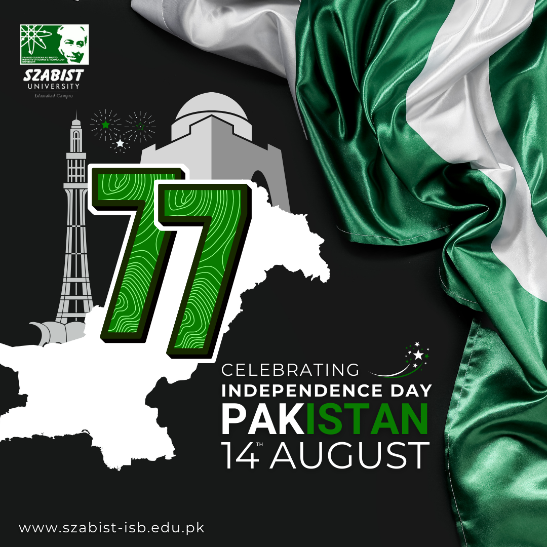 Happy Independence Day, Pakistan! | SZABIST University Islamabad