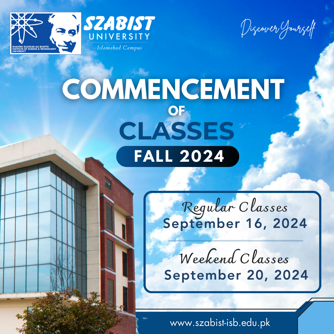 Commencement of Classes - Fall 2024