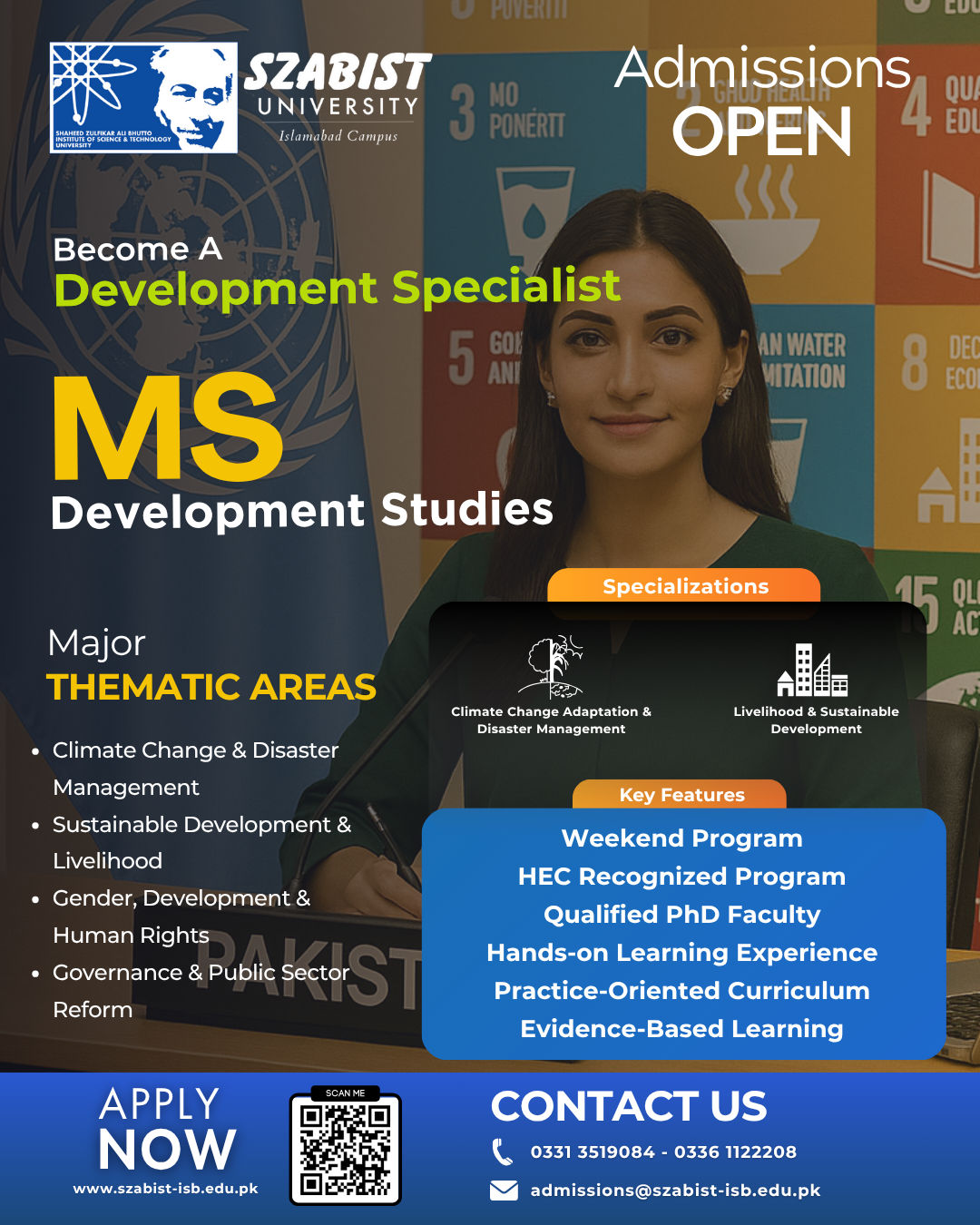 MS (Development Studies) | SZABIST University Islamabad
