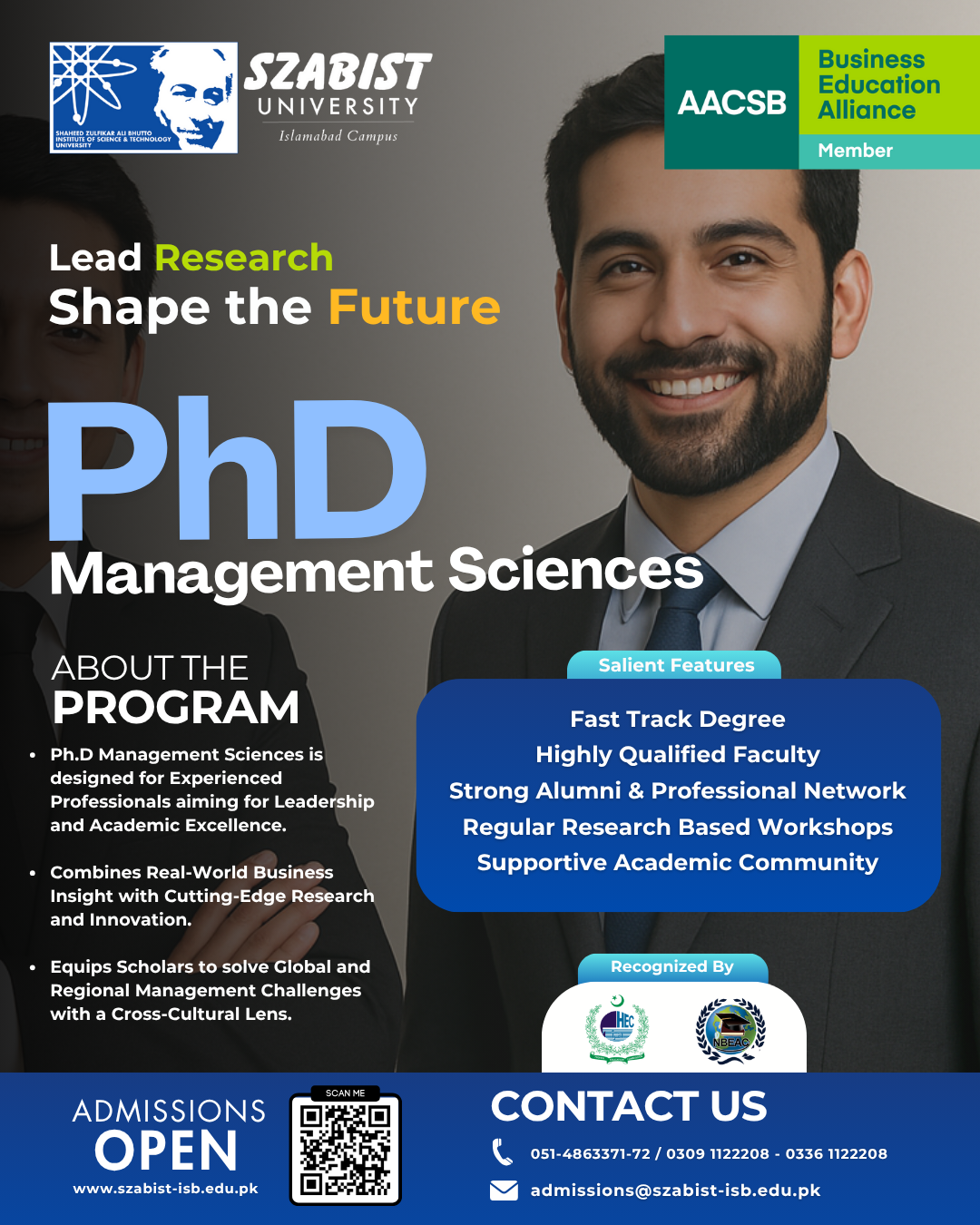 PhD (Management Sciences) | SZABIST University Islamabad