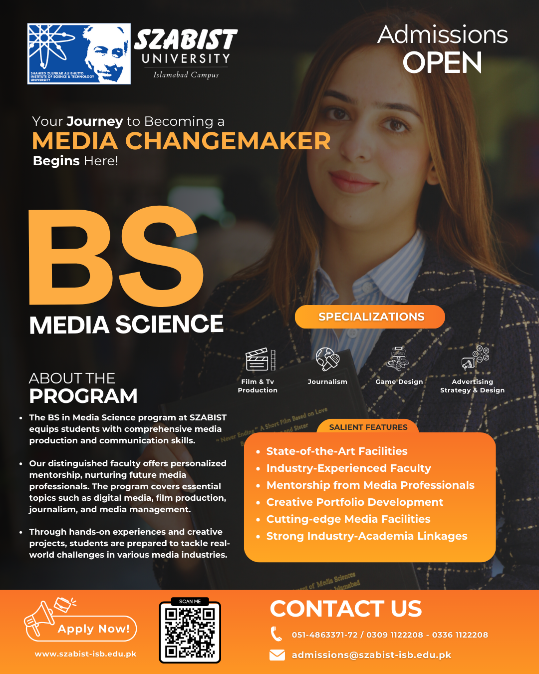 BS (Media Science) | SZABIST - Best University for Media Sciences