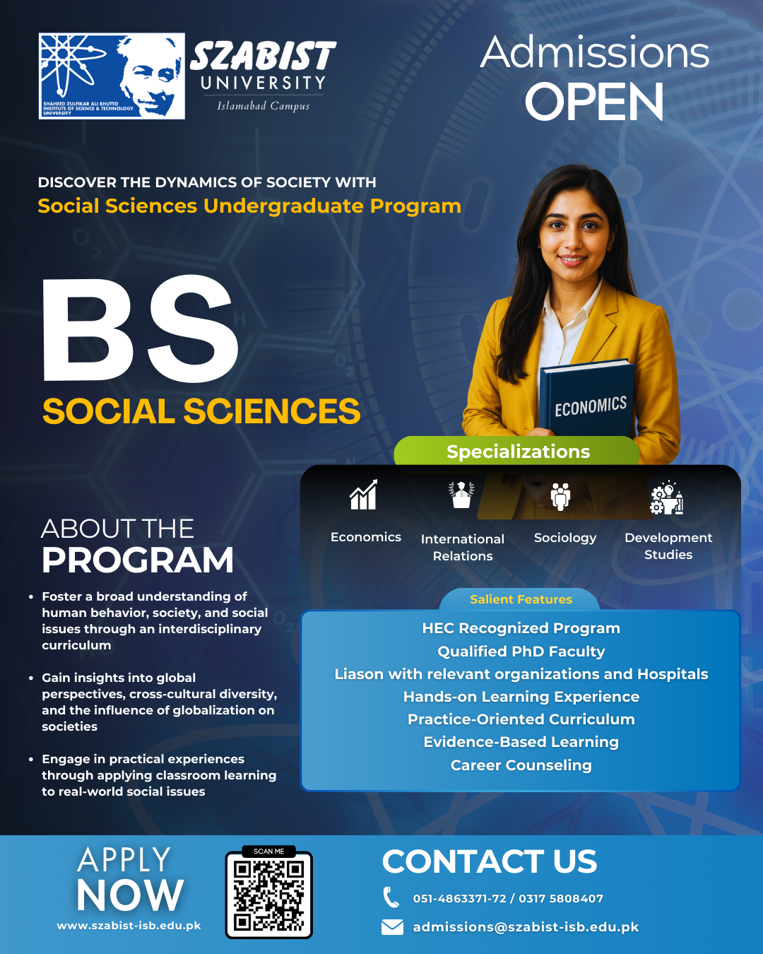 BS (Social Sciences) | SZABIST University Islamabad Campus